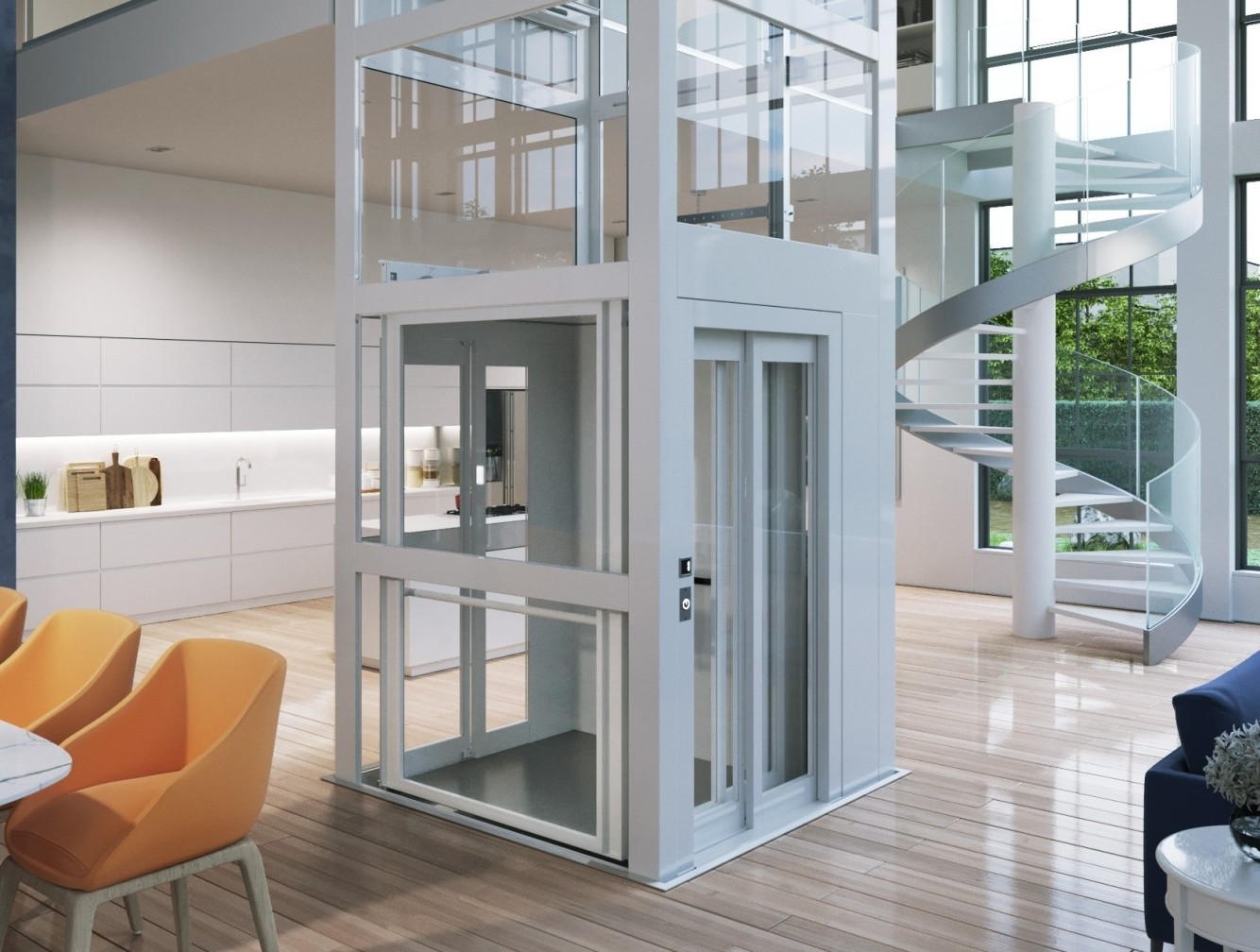 H300 - Ascensore domestico Gearless | TK Home Solutions